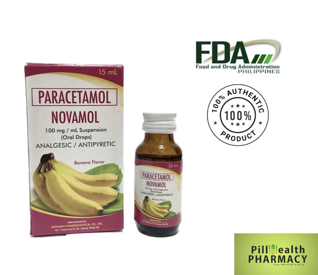 Paracetamol 100mg/ml Oral Drops 15ml Banana | Shopee Philippines