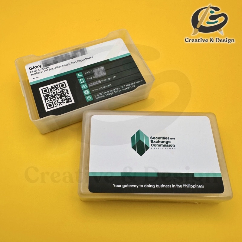Custom Printed Business Cards 250gsm / 300gsm with Free Card Case (50 ...