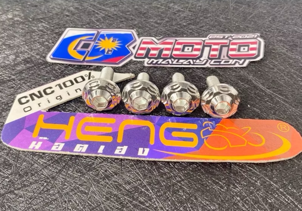 HENG REAR FENDER BOLTS FOR ADV 150 & 160 CNC TITANIUM 4PCS | Shopee ...