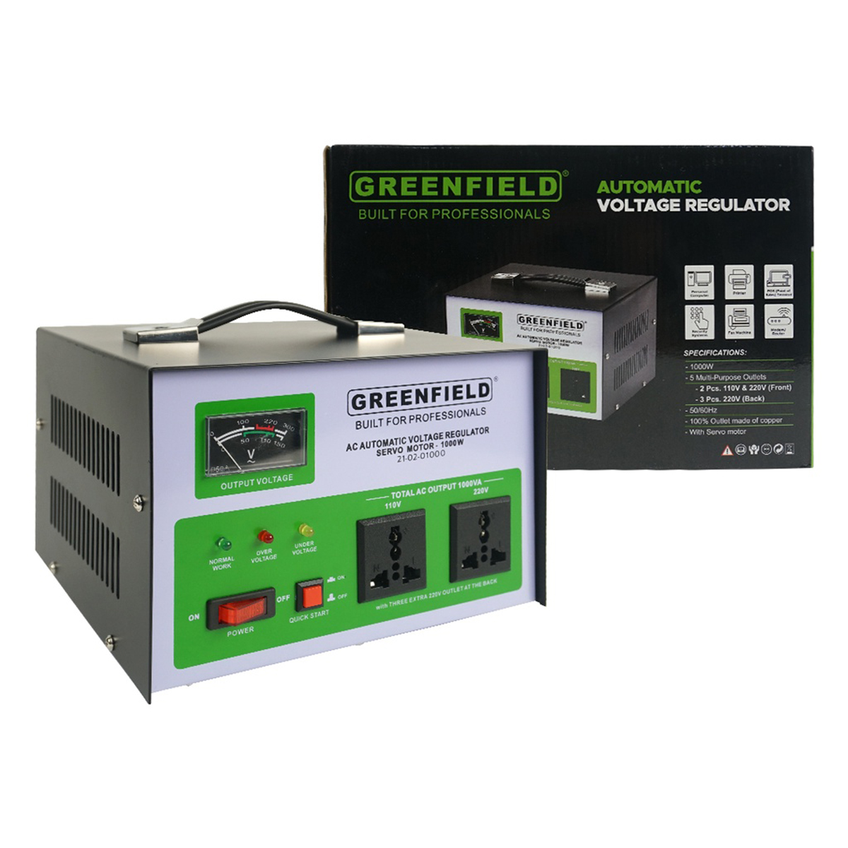 Greenfield AVR Servo Motor 1000W - Minimal Damage in Packaging | Shopee ...