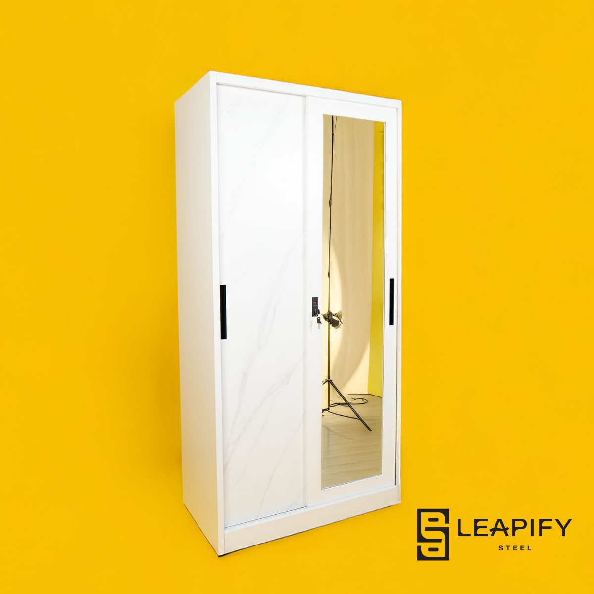 Sliding Steel Wardrobe - Granite Pattern | Shopee Philippines