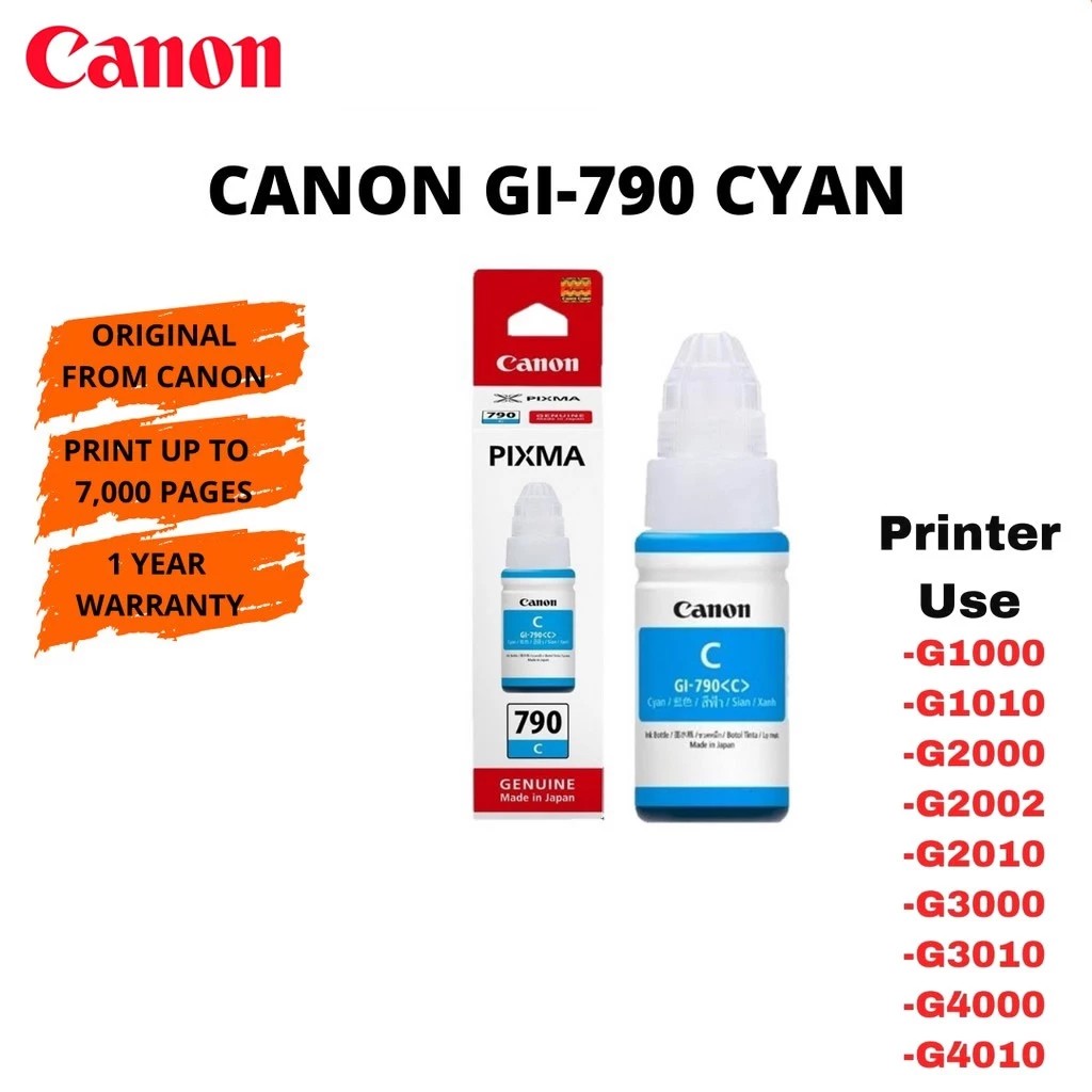 Canon Pixma Ink Refill (with box) GI-790 Refill ink Compatible For ...