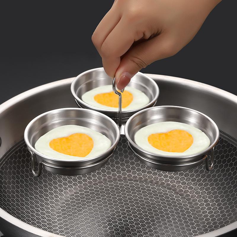 Children's breakfast mold stainless steel egg cooker, heart-shaped ...