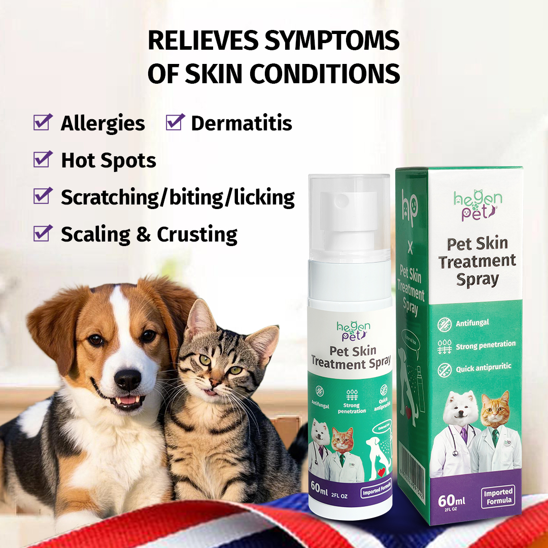 Hegen Pet Skin Treatment Spray For Anti Fungal Itch Mange Galis For Dog ...