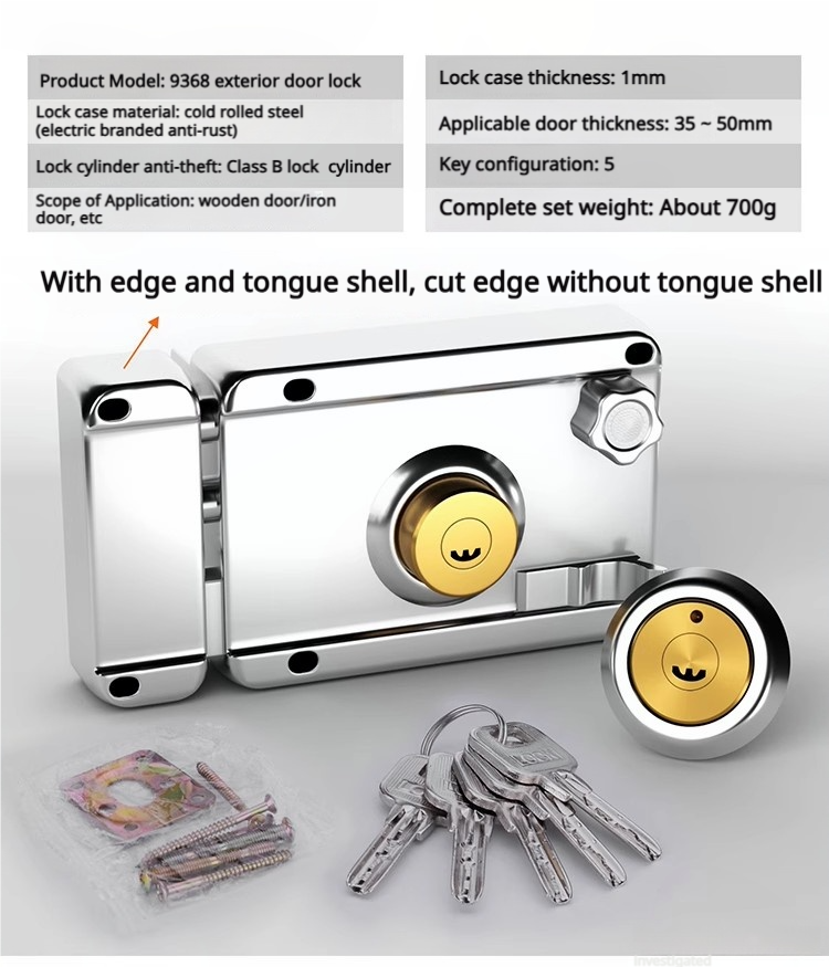 Door knob Locks Anti-theft Stainless Steel Safety Door Lock Multiple ...