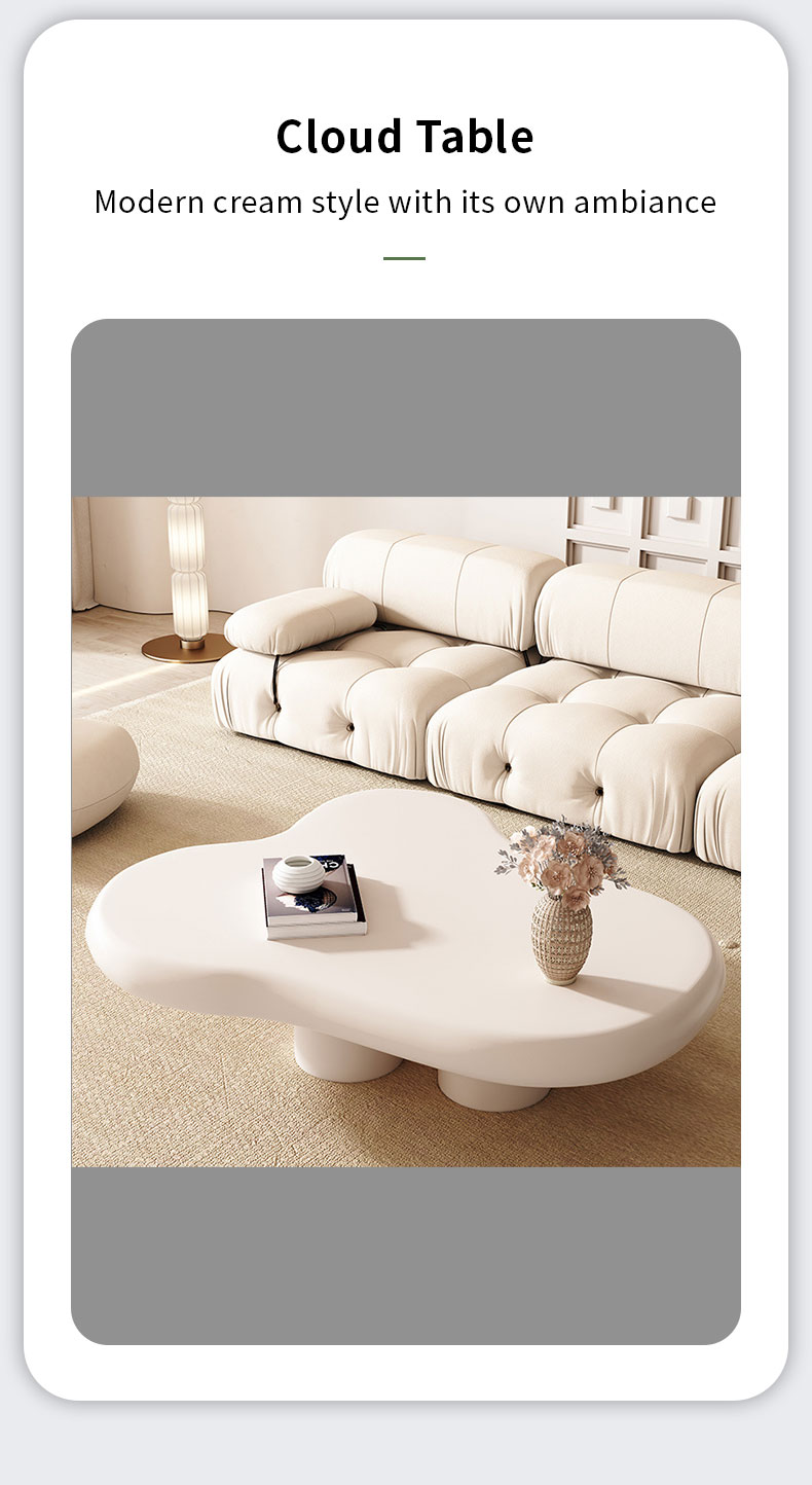 Irregular-shaped cloud-like table small table for living room oand ...