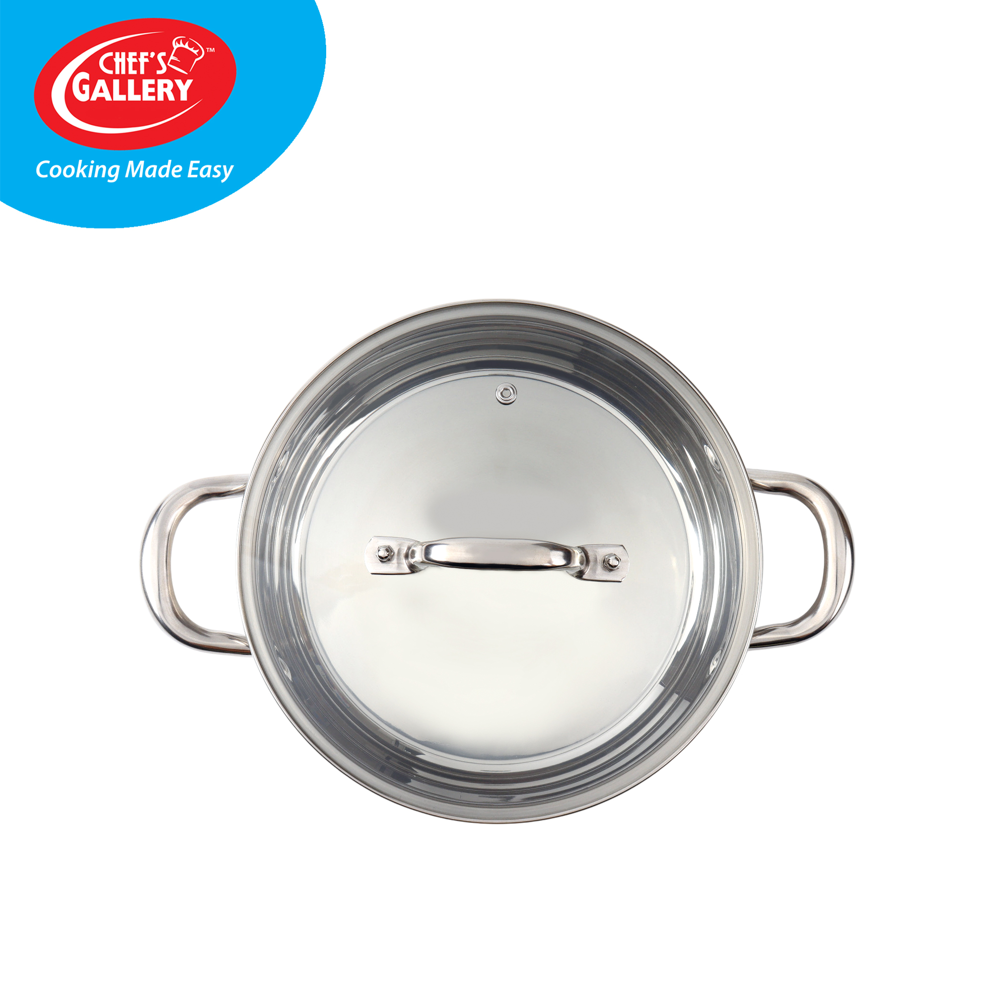 Chef's Gallery Stainless Steel Casserole 20cm/24cm Induction Ready ...