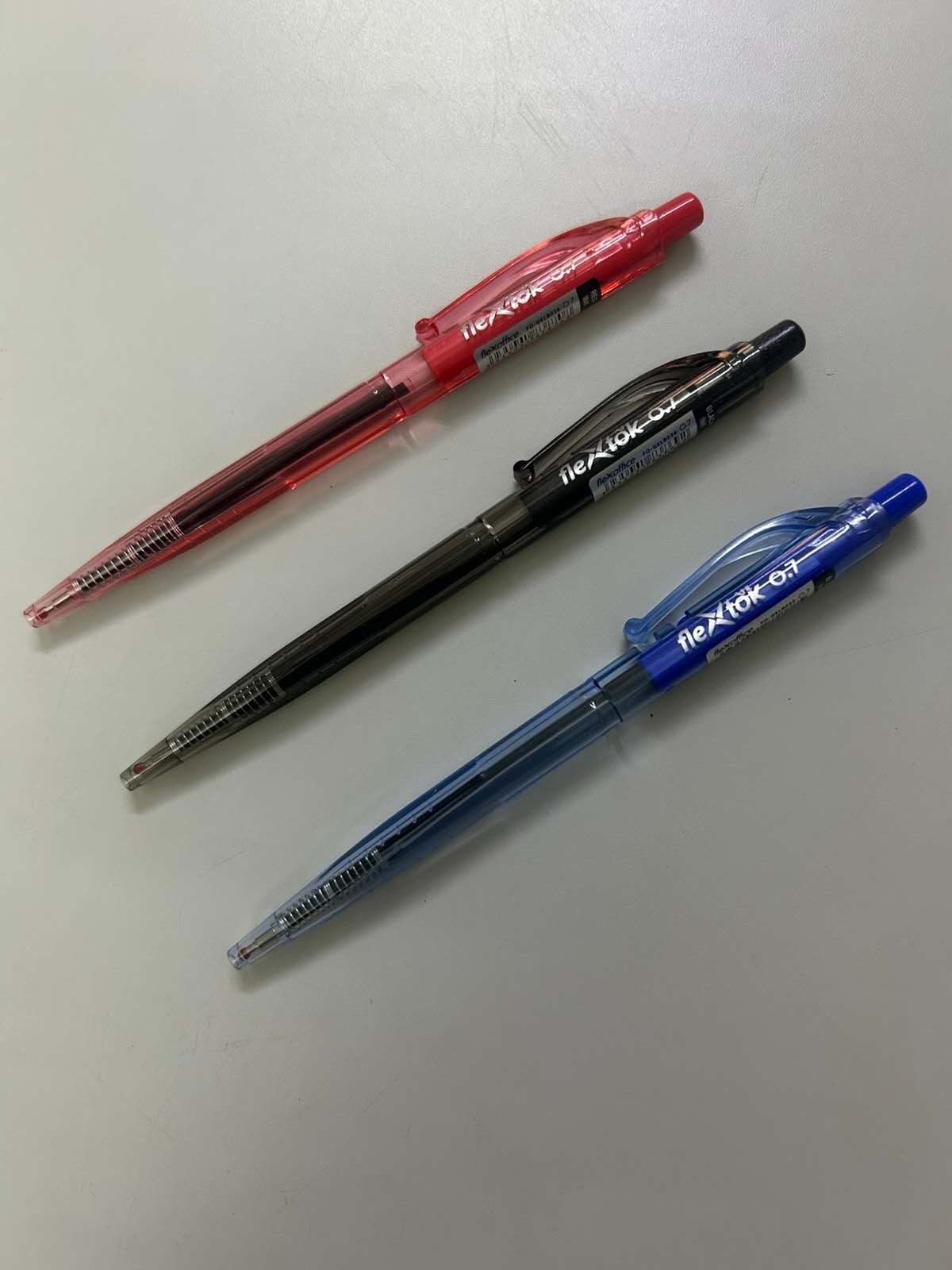 ABS lexTok Retractable Ballpen Flex Tok Office Ball Point Pen 12pcs ...