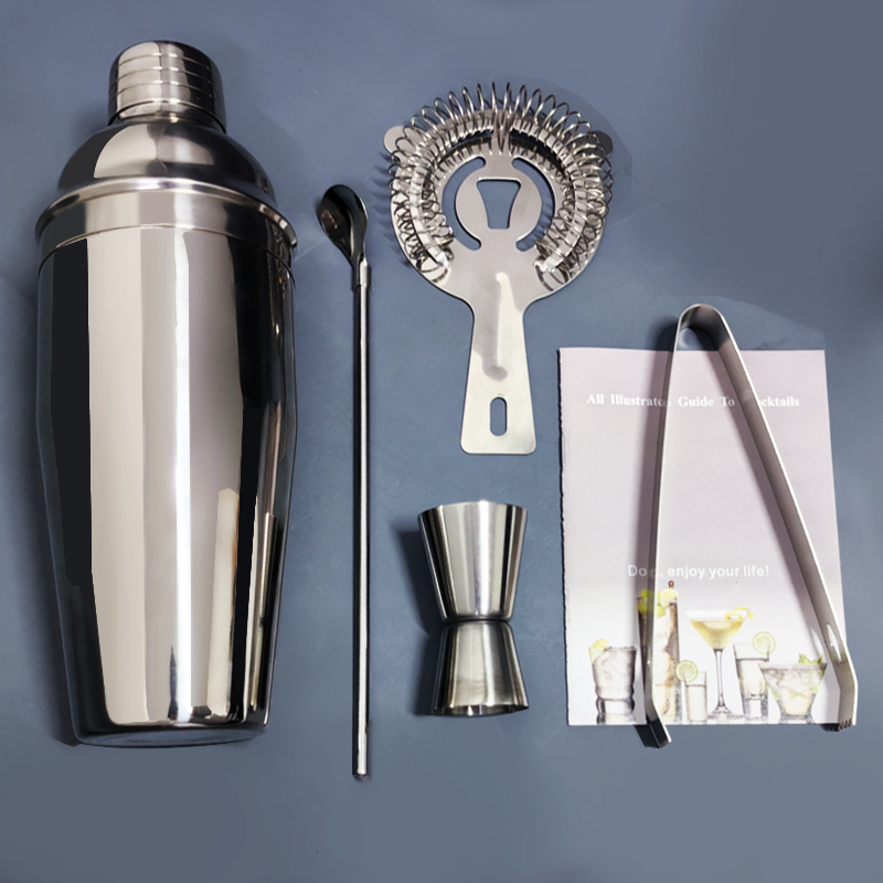 [Ship Local] 6-7 Piece Cocktail Shaker 750/600ml, Bartender Kit Shakers ...