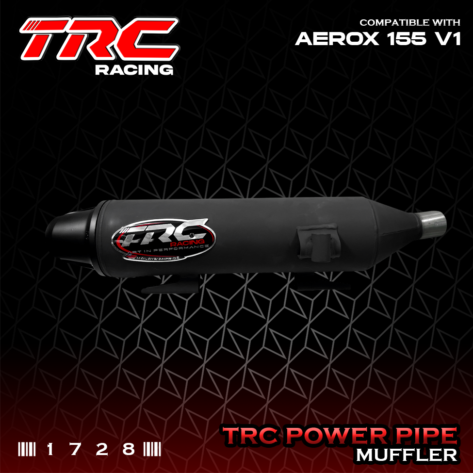 TRC Racing Yamaha Aerox v1 Power Pipe Muffler Exhaust with Removable ...