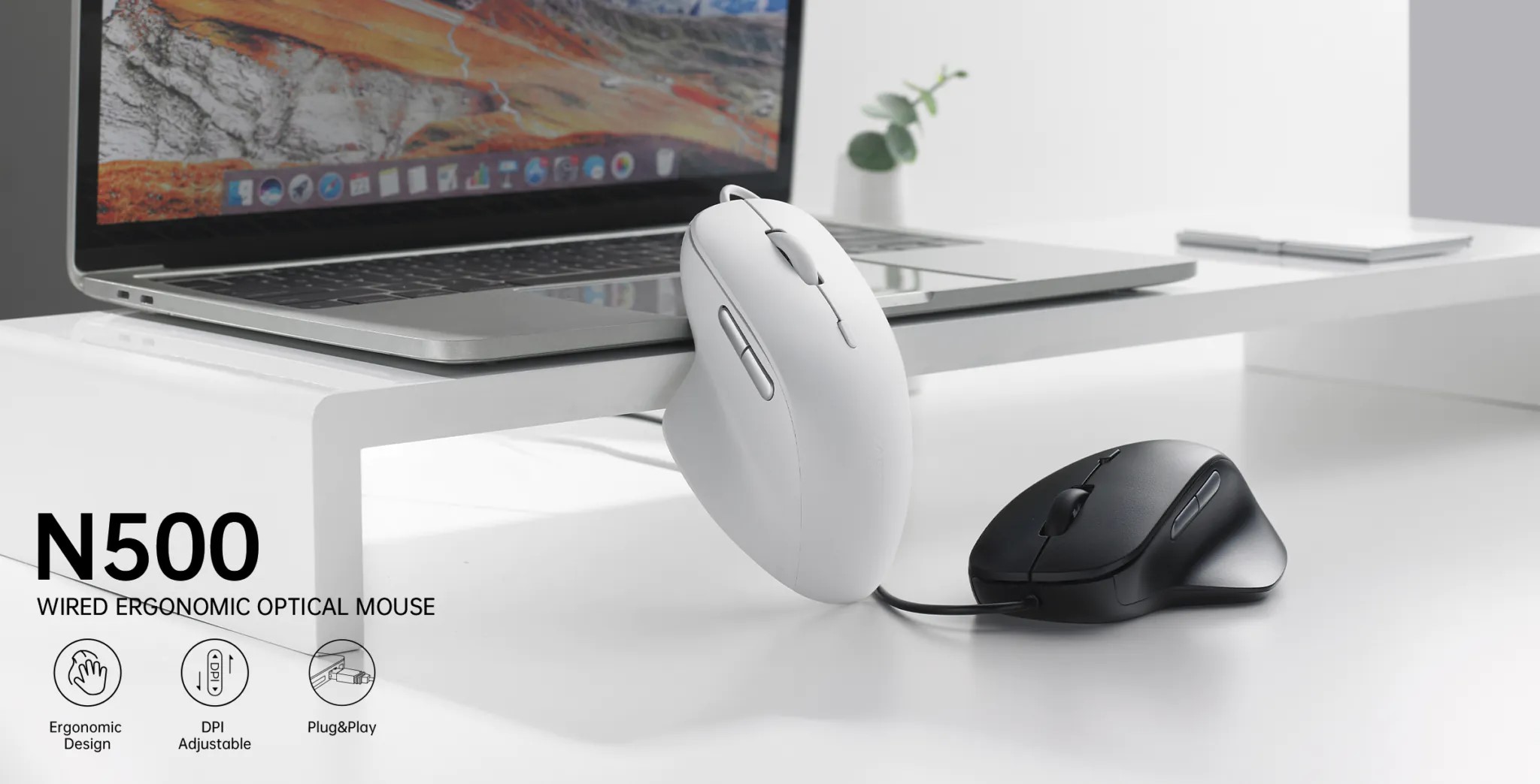 Rapoo N500 Optical Wired Mouse (Black) | Shopee Philippines