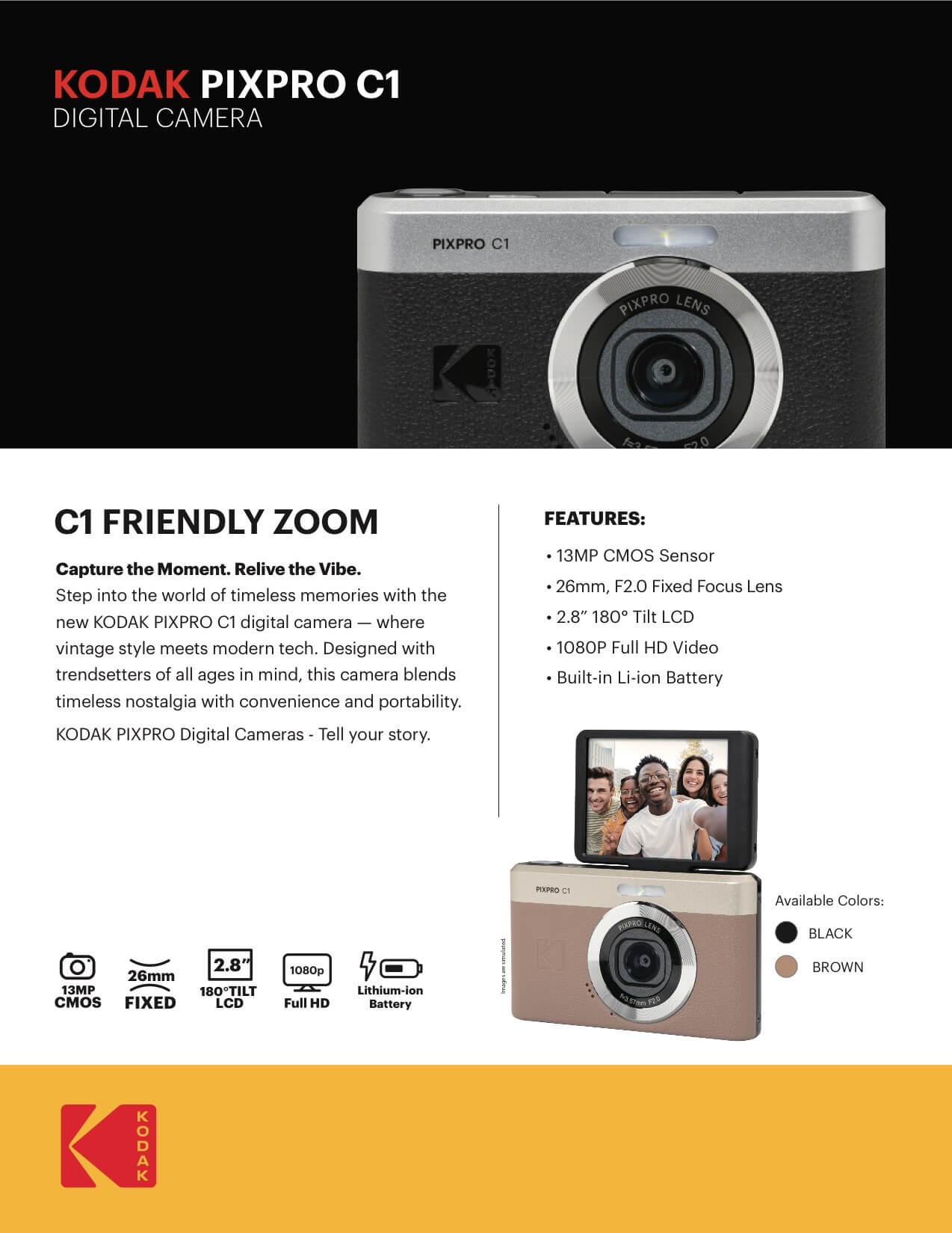 Kodak Pixpro C1 Digital Camera | Shopee Philippines