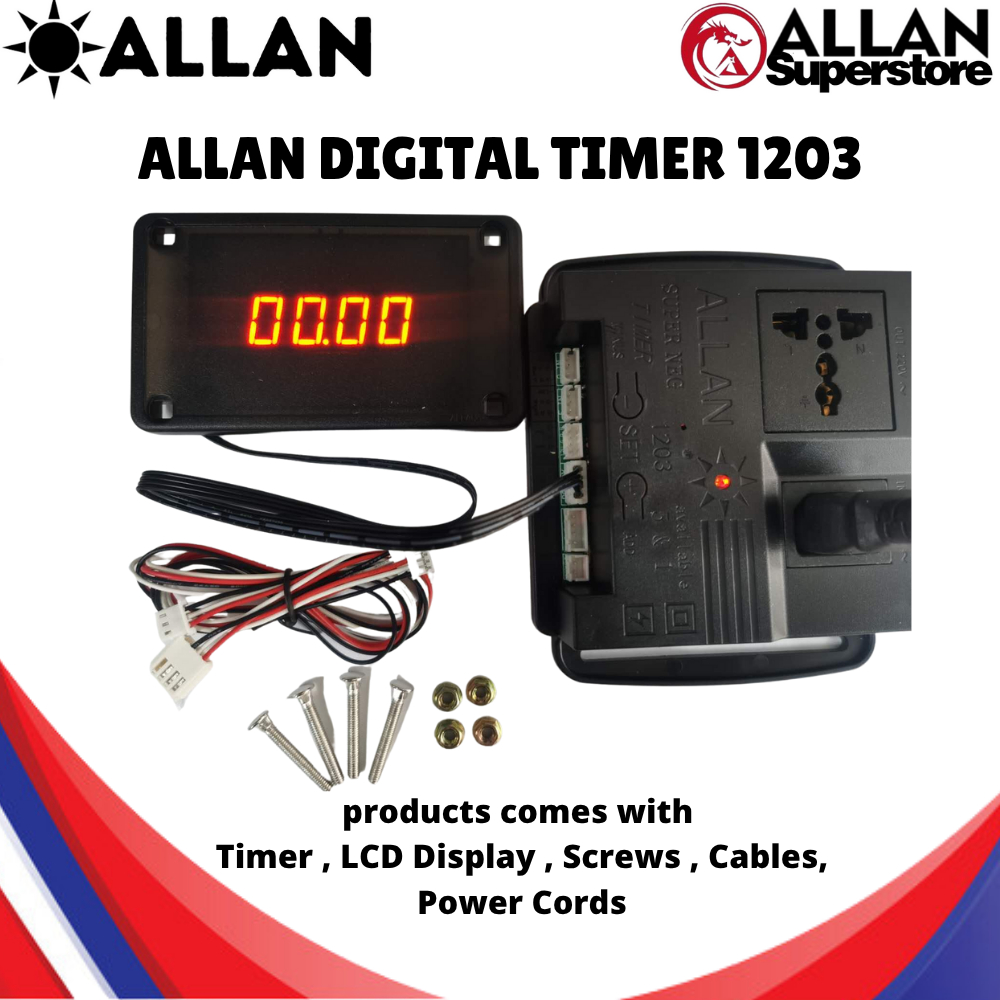 Allan Superstore New Style Timer 1203 for Pisonet / Carwash / Vending ...