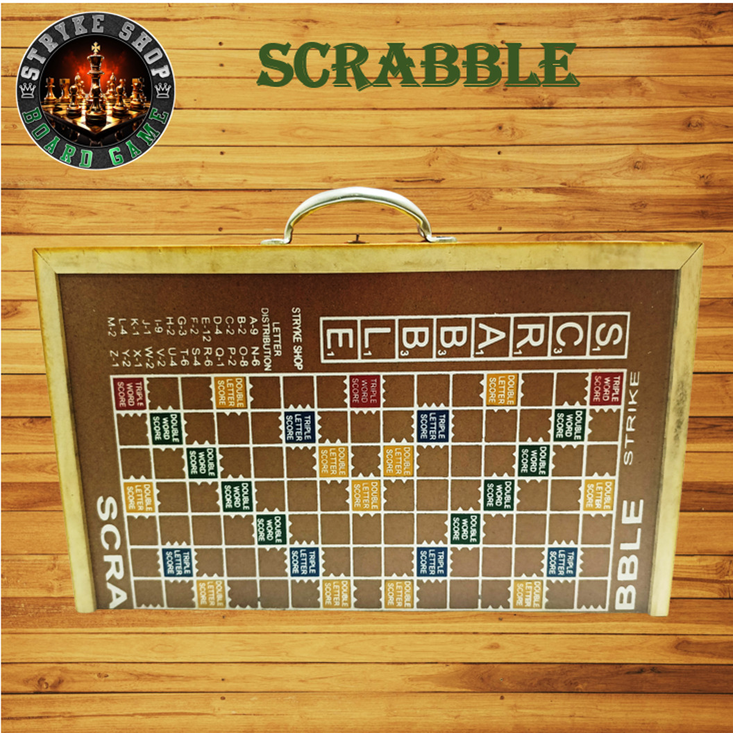 Wooden Scrabble boardgames with complete Tiles (Quality Materials ...