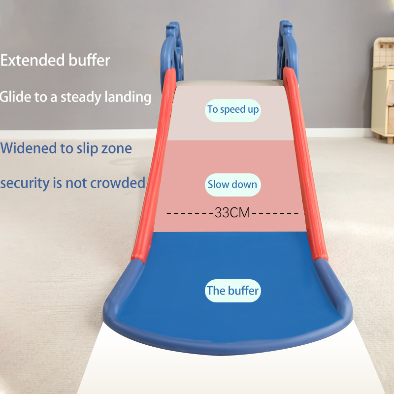 Children's indoor and outdoor home folding slide with stairs amusement ...