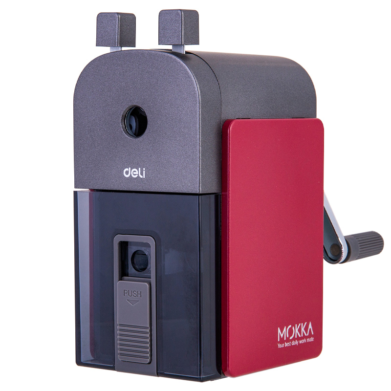 Deli Heavy-Duty Metal Dual Hole Pencil Sharpener for Standard School ...