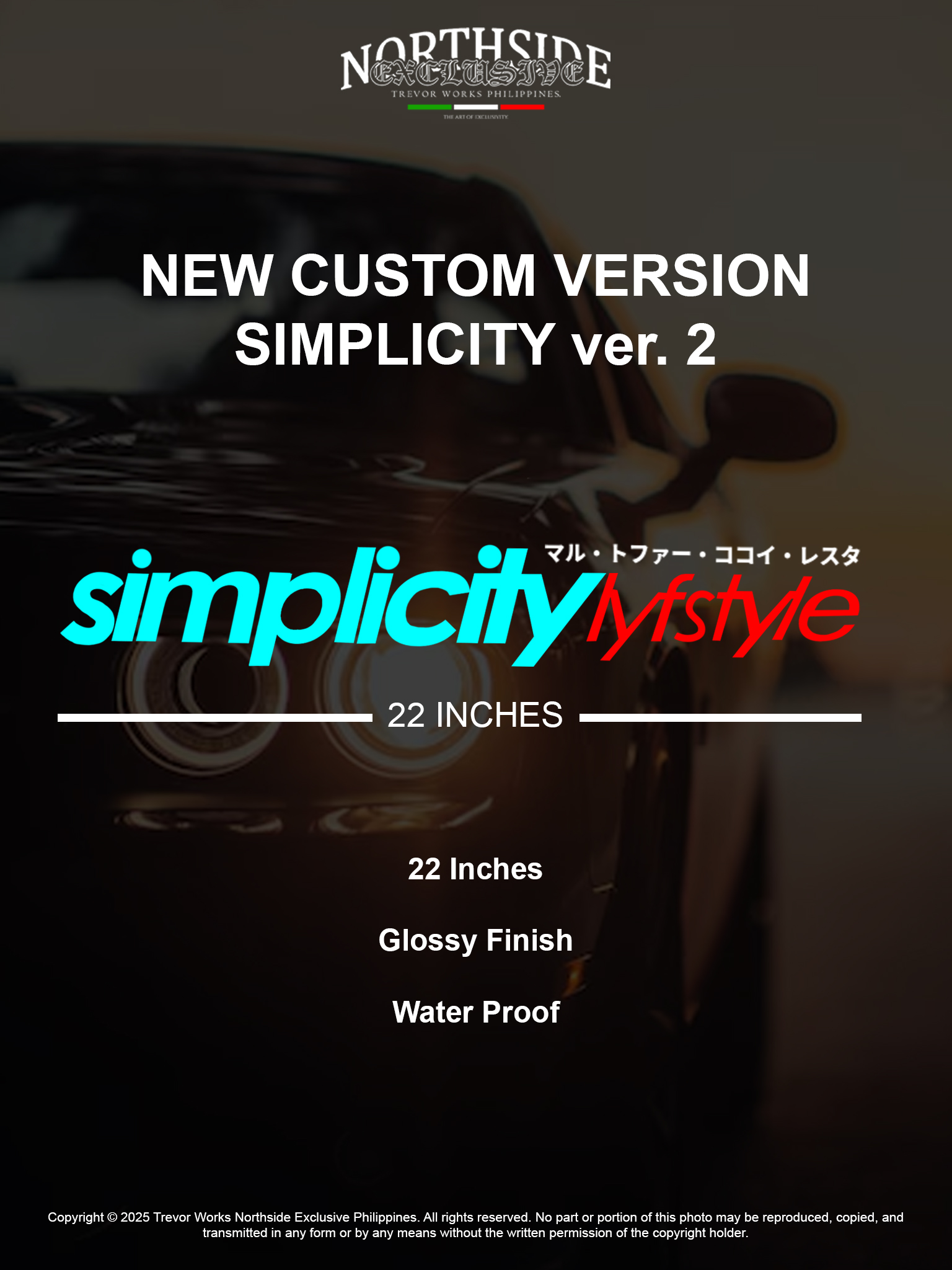 Simplicity Sticker Decals for Windshield available for any type of Cars ...