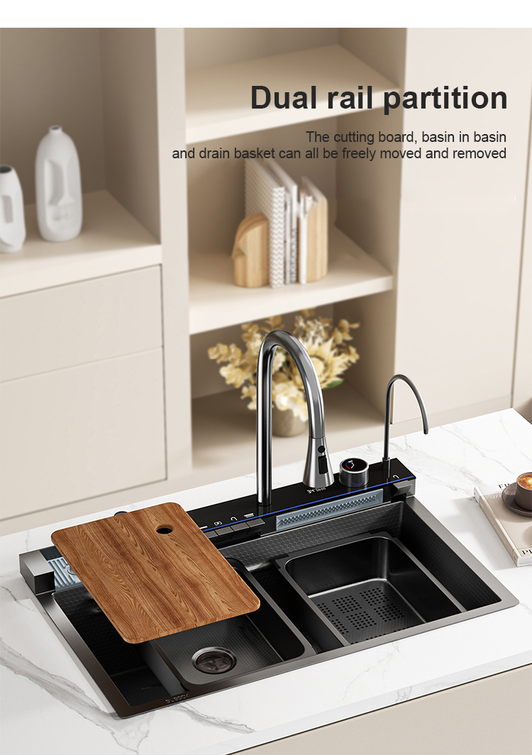 FPX Smart Modern Sink Set Big Single Sink with 2 way faucet lababo ...