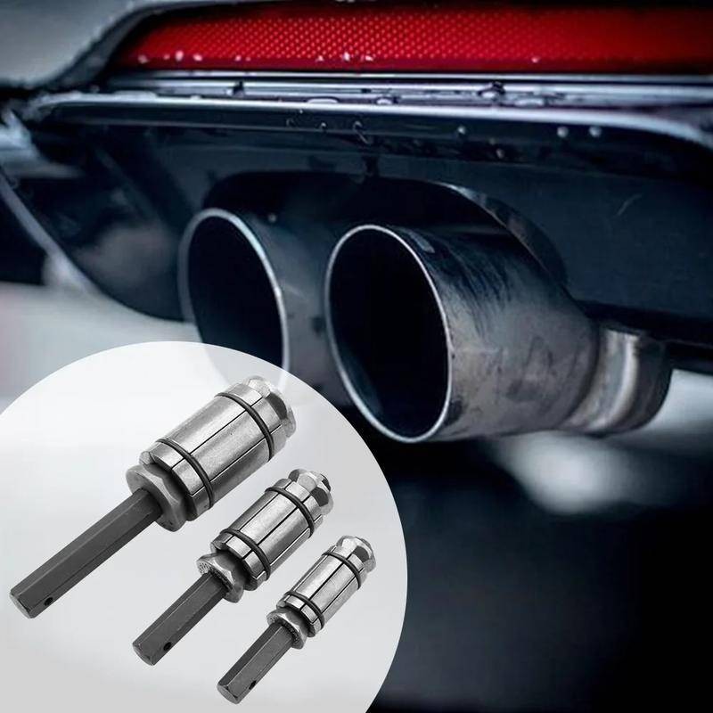 3-piece set of automotive exhaust pipe expanders, exhaust pipe repair ...
