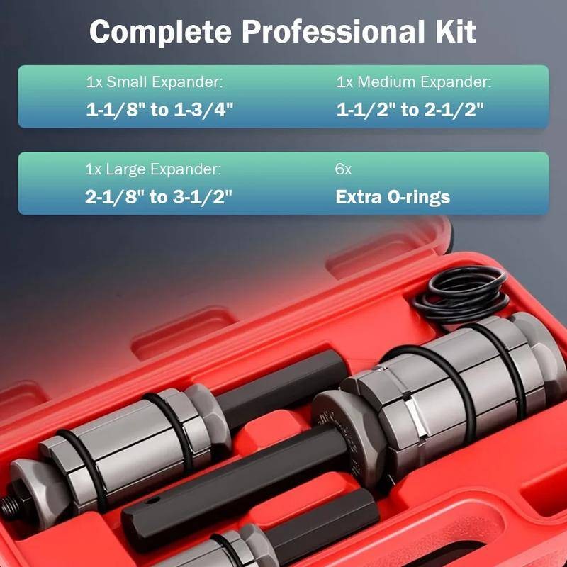 3-piece set of automotive exhaust pipe expanders, exhaust pipe repair ...
