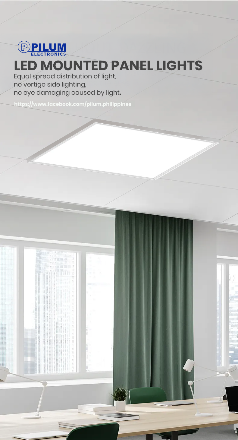 PILUM LED Panel Light Surface Mounted BUNDLE Ceiling Light Office Embedded Panel Downlight ...