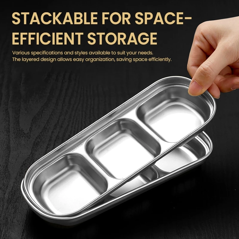 Saucer Plate Stainless Saucer For Sauce Dishes Vinegar Soy Seasoning ...