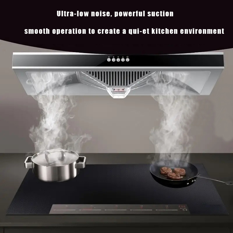 Gathering Smoke Suction Exhaust Fan High Power Range Hood Kitchen Smoke ...