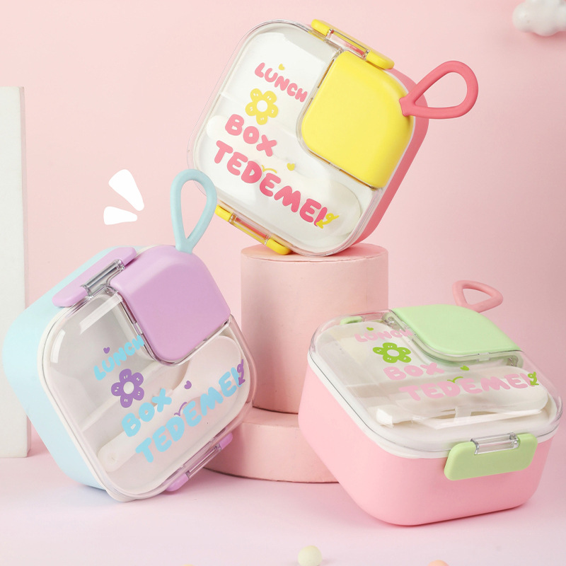 Kids Student Lunch Box School Compartments and Removable Dividers ...