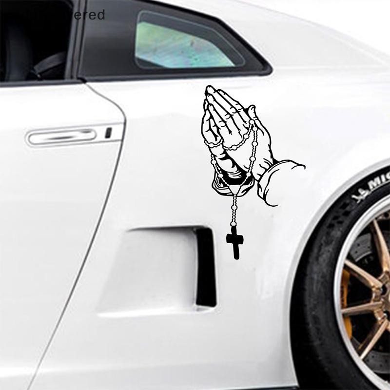 Praying Hands With Rosary Sticker Decals Religious Christian Vinyl ...