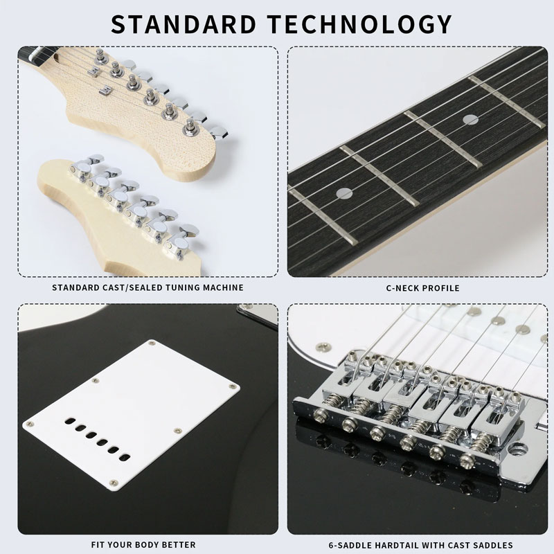 kAWES 39-inch Electric Guitar Set High Quality Basswood Body ...