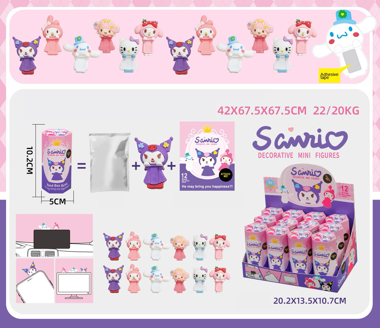 KIMHOME capybara hippers stitch sanrio labubu sonny angels blind box ...