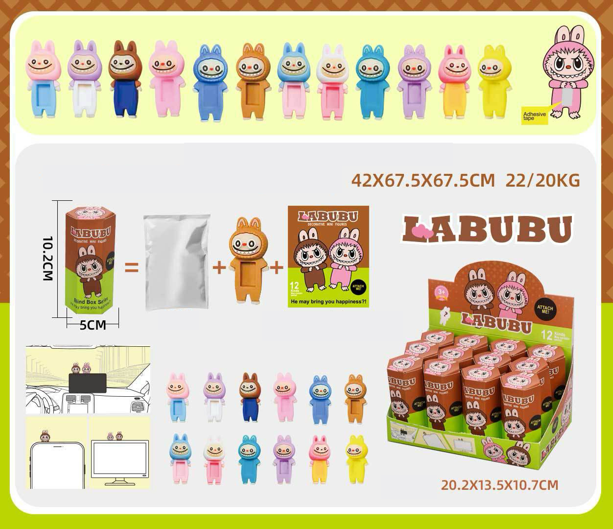 KIMHOME capybara hippers stitch sanrio labubu sonny angels blind box ...