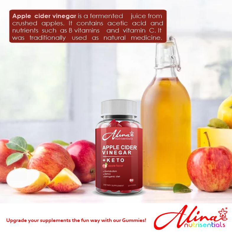 Apple Cider Vinegar Gummy + KETO 60 Gummies FDA Approved | Shopee ...