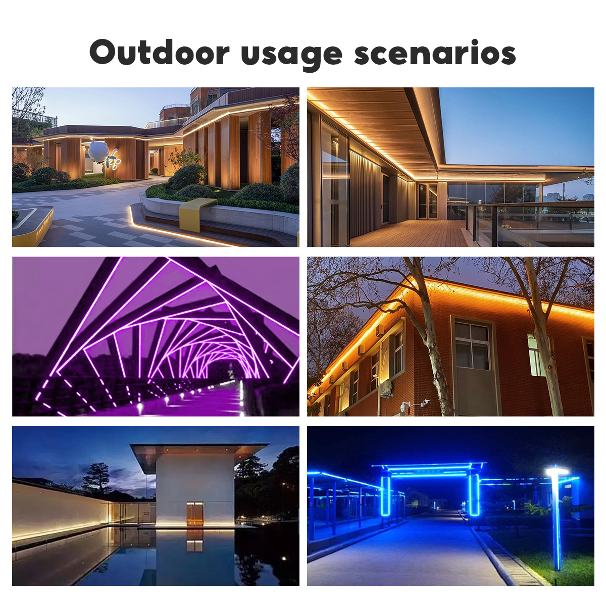 3M-50M Tri-colors Led Strip Light with Remote Dimmable Waterproof 220V ...