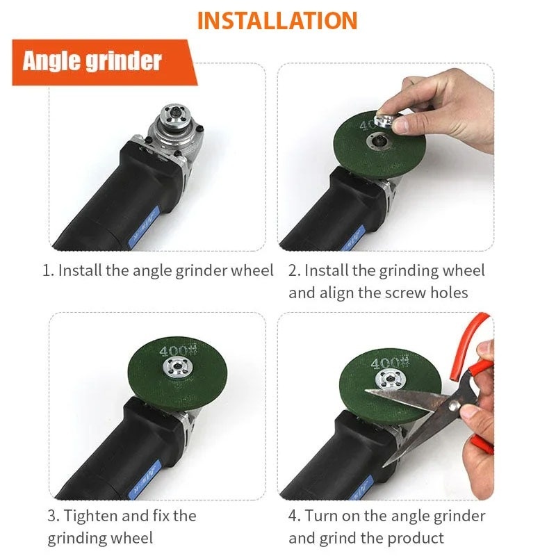 Angle Grinder Grinding Wheel 100-1200Grits Polishing Wheels Grinding ...