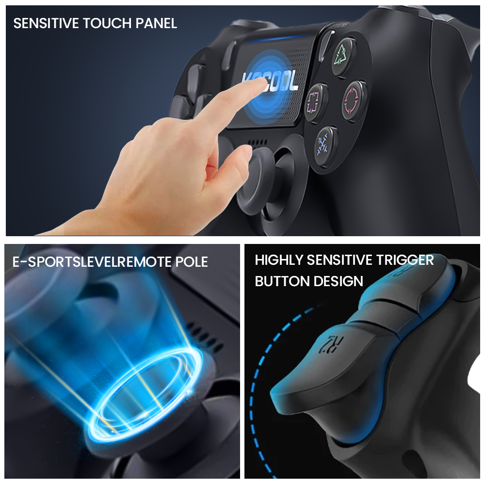 KACOOL P4 Esports Controller - 360° Joystick, High-Precision D-Pad, 2 ...