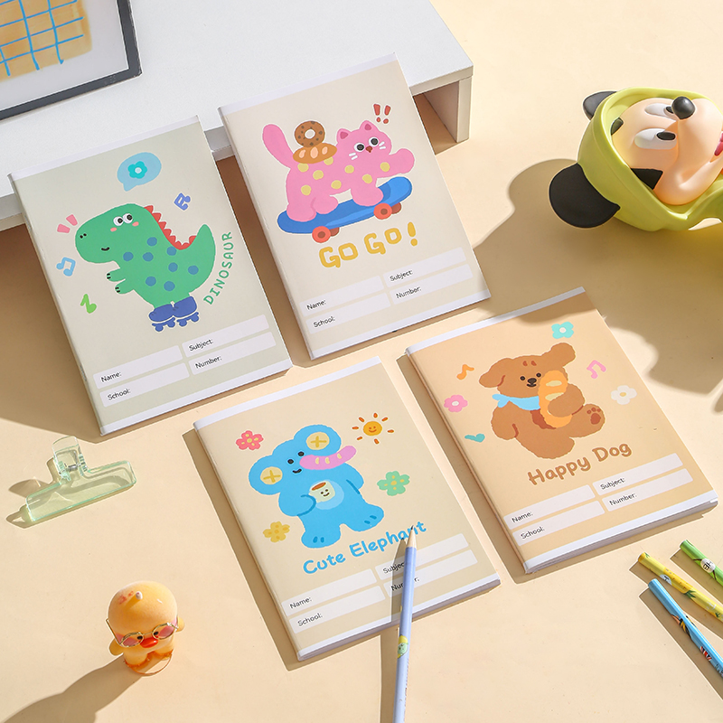 8 Pcs/set Writing Notebook Student A5 Notebooks Grade 1/2/3 School ...