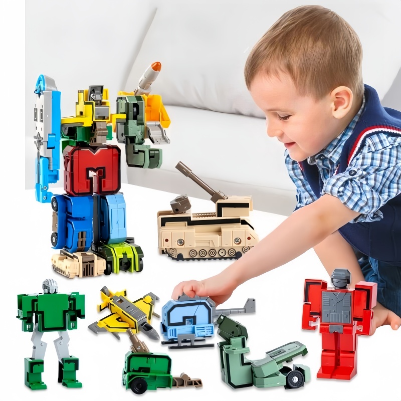 FUN Transforming Car Toys Number Deformation Robot Toys Transformers ...