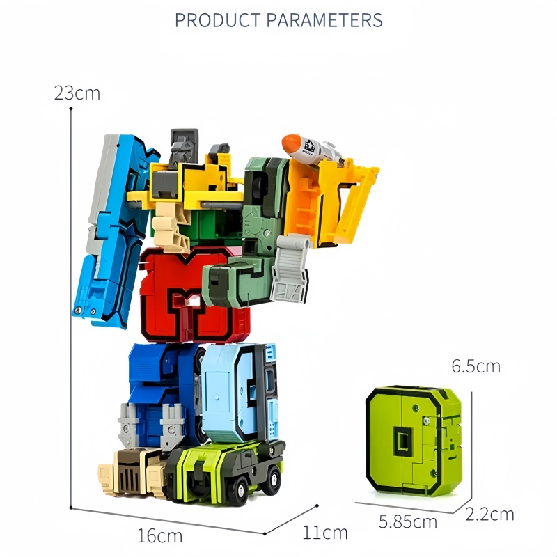 FUN Transforming Car Toys Number Deformation Robot Toys Transformers ...