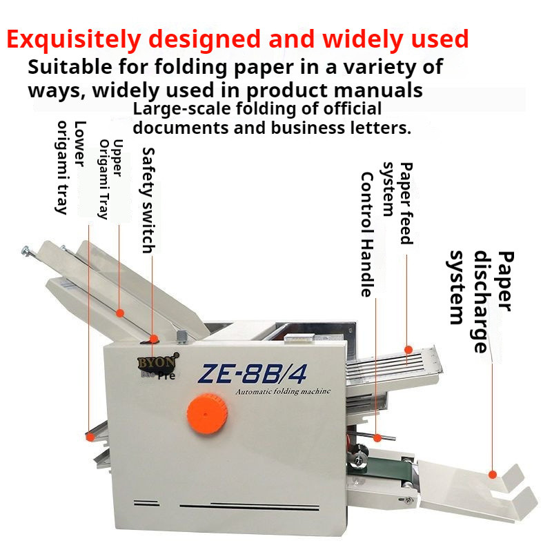 Fully automatic folding machine, cross folding and creasing machine ...