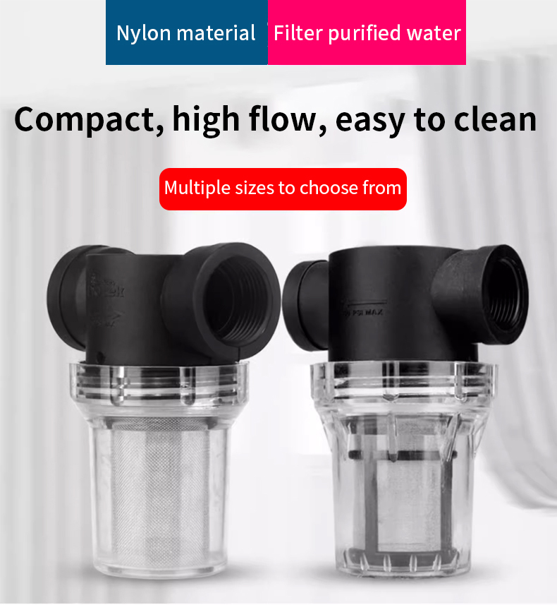 Pre-filter Tap water filter small front water purifier plastic pipe ...