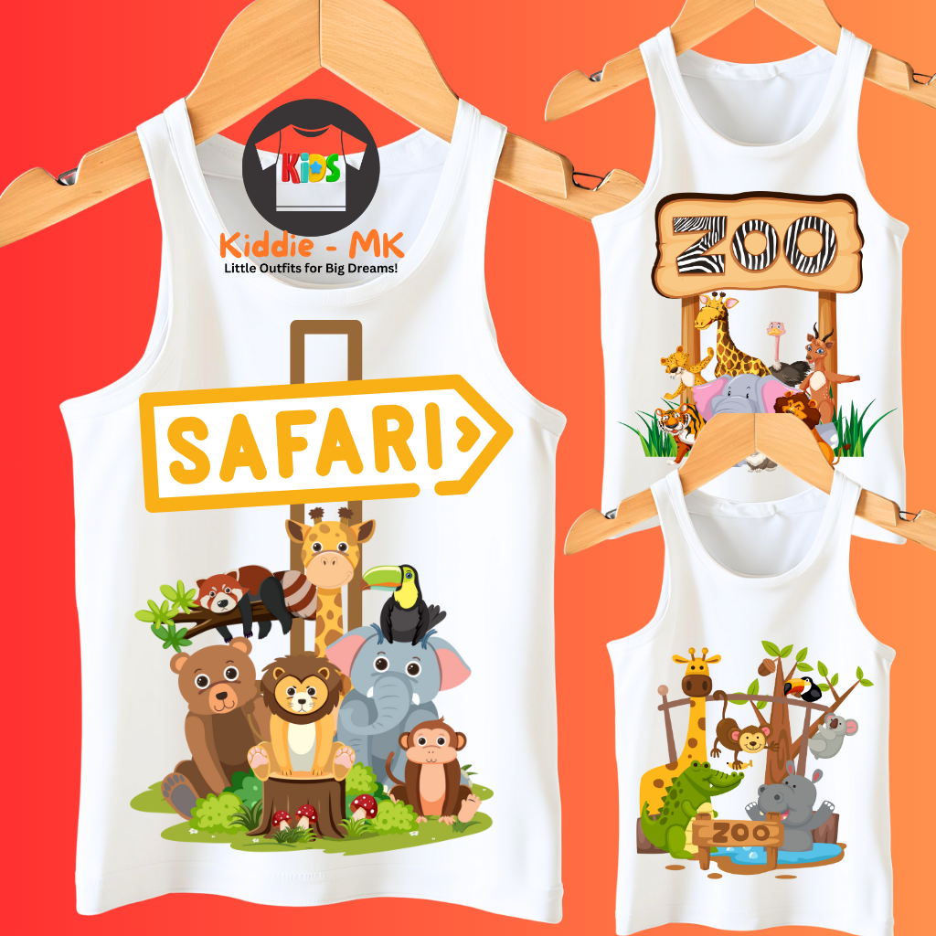 Preskong Damit Pambahay fo Kids Sando Set para sa Boys – 5pcs Safari ...