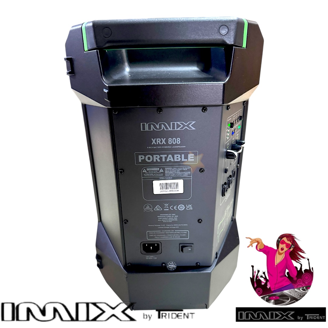 Imix by Trident 1pc. XRX 808 8 inch Battery Powered Speakers Bluetooth ...