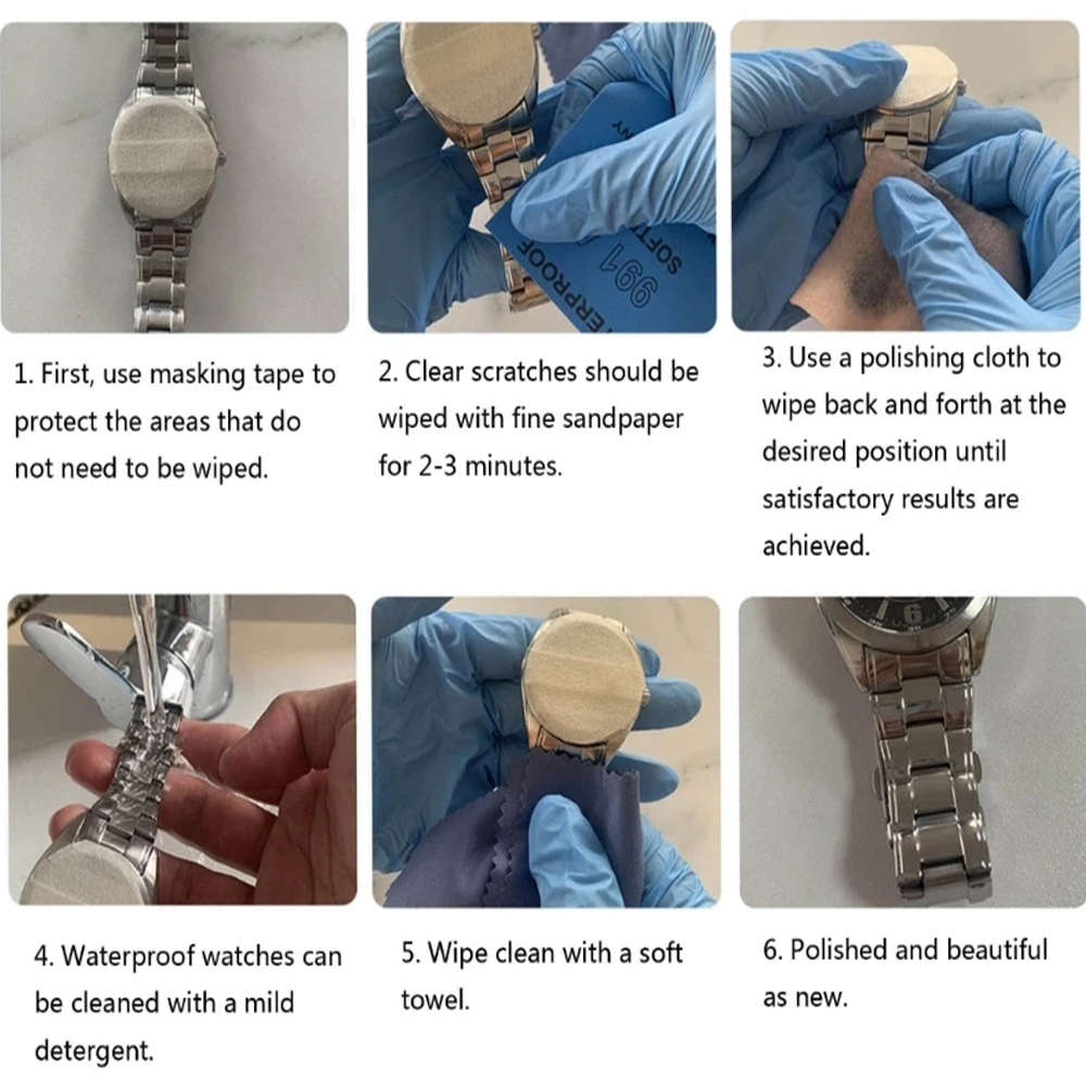 Premium Jewelry Polishing Cloth for Watches Deep Cleaning Scratch ...