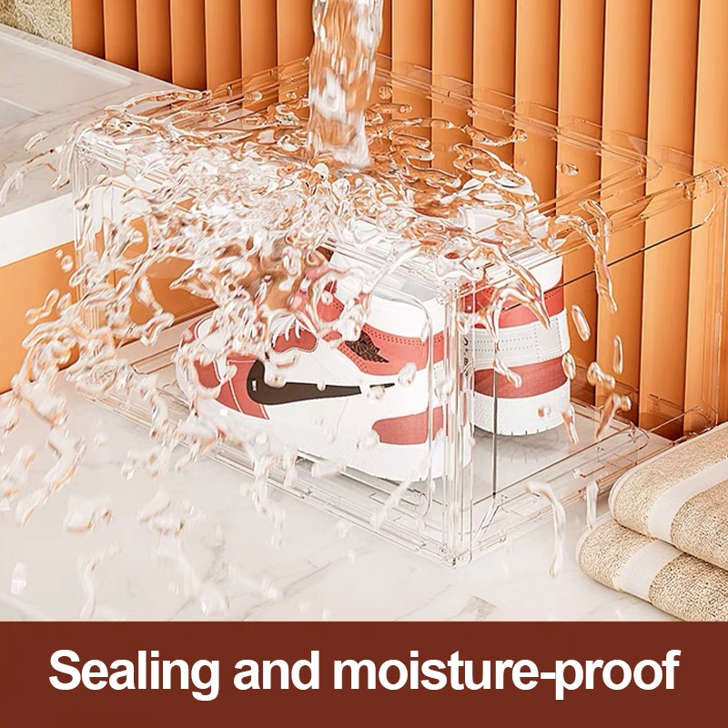 Lego brick shoe box Stackable Clear magnetic shoe box large Space ...