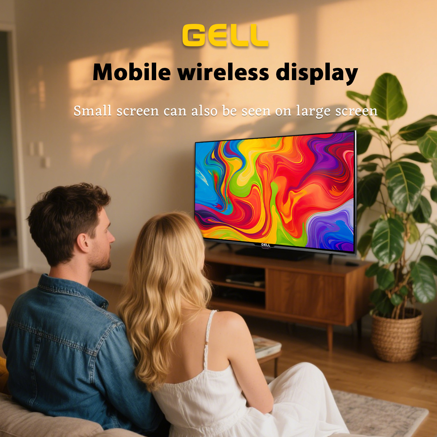 Gell 50 Inches Android TV Smart Flat Screen LED TV With Wall Bracket ...
