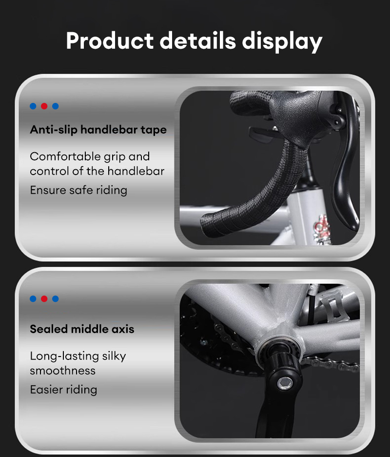 AENXRD Road Bike 26 inch adult bike 700CC 7-speed/21-speed fixed weight ...