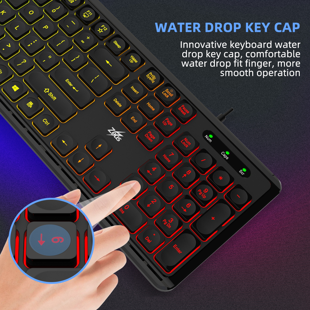 Centrix K-900 ( Dark Spectre ) LED Backlit Key Illuminate Keyboard With ...