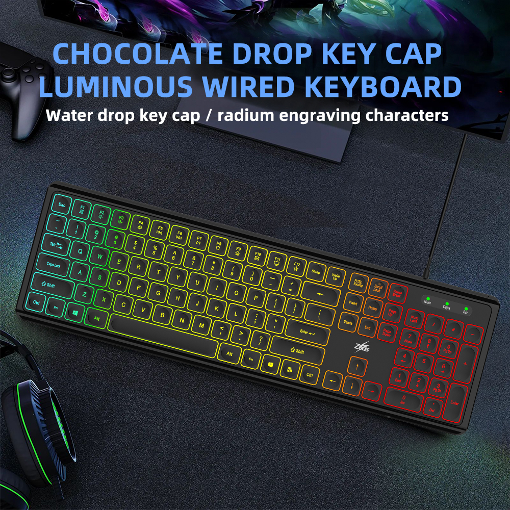 Centrix K-900 ( Dark Spectre ) LED Backlit Key Illuminate Keyboard With ...