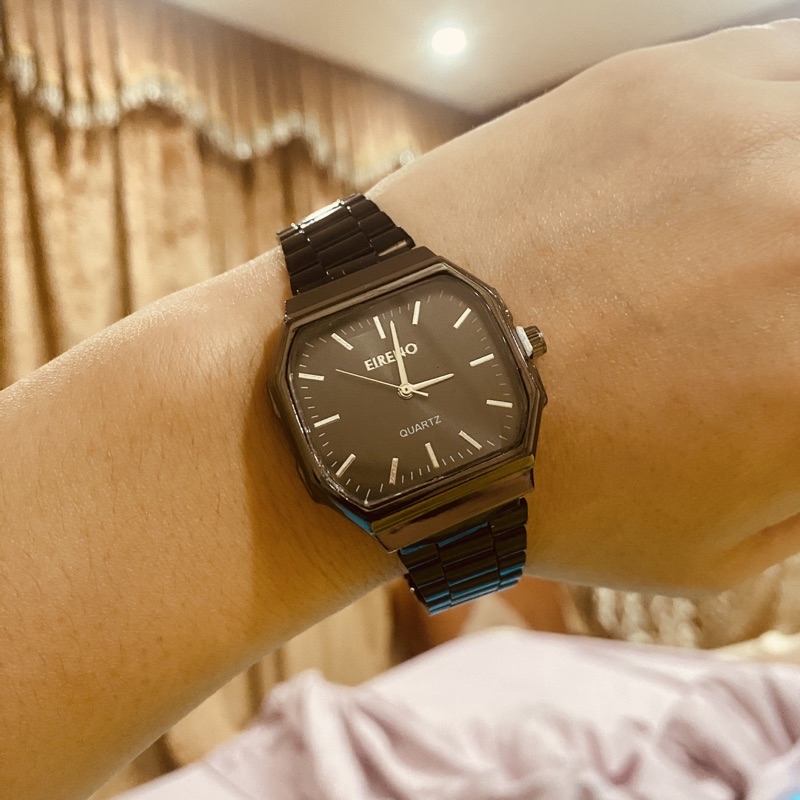 EIRENO Stainless Watch Square Watch for Unisex Top brand luxury quartz ...
